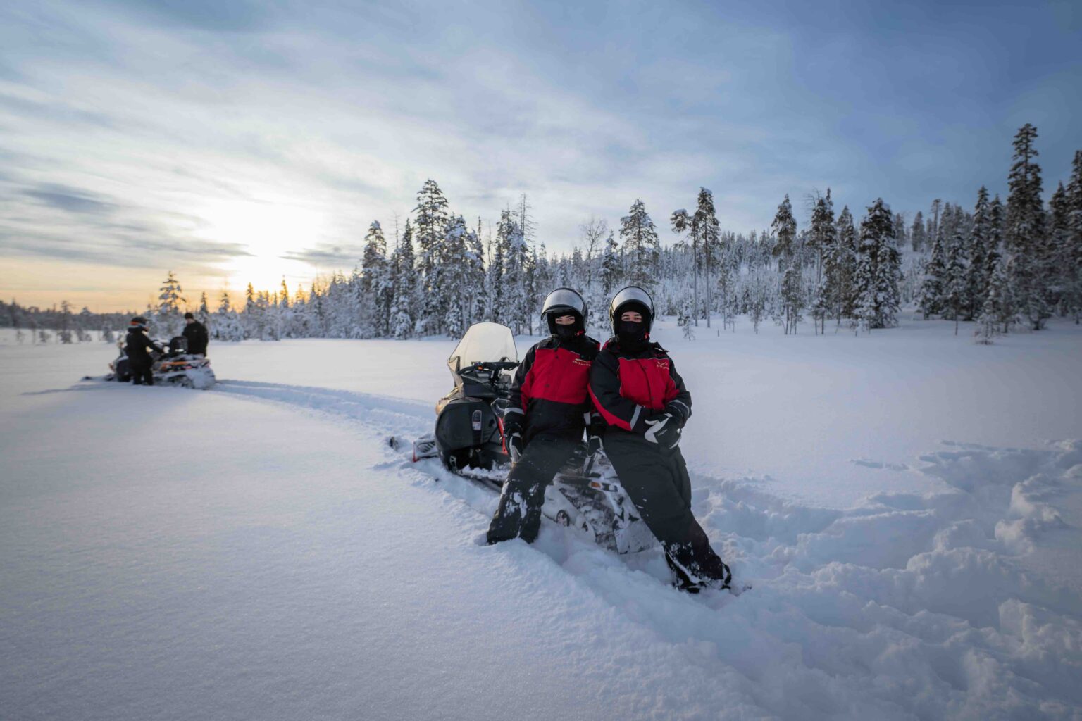Private Frozen Trails: 1-Hour Snowmobile Ride at Lapland Winter Park ...
